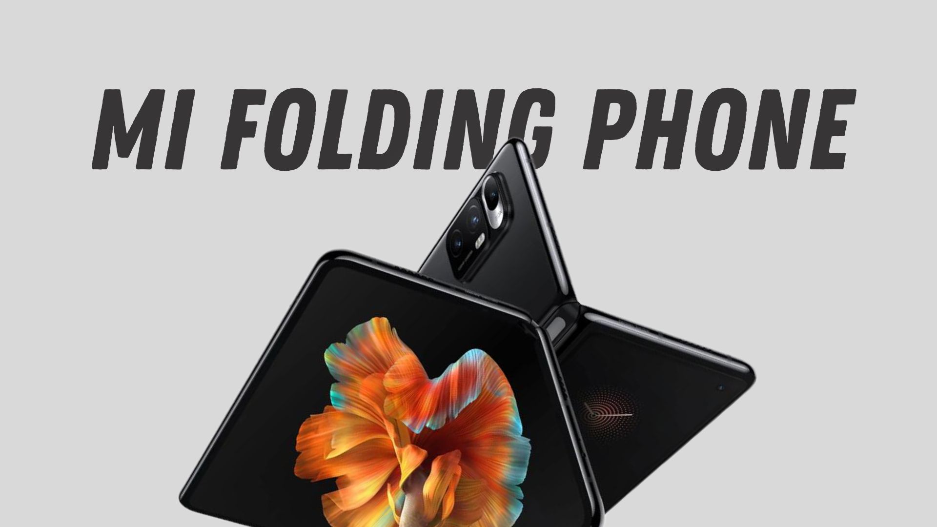 Live images of Xiaomi's outward foldable phone from 2019 leaks